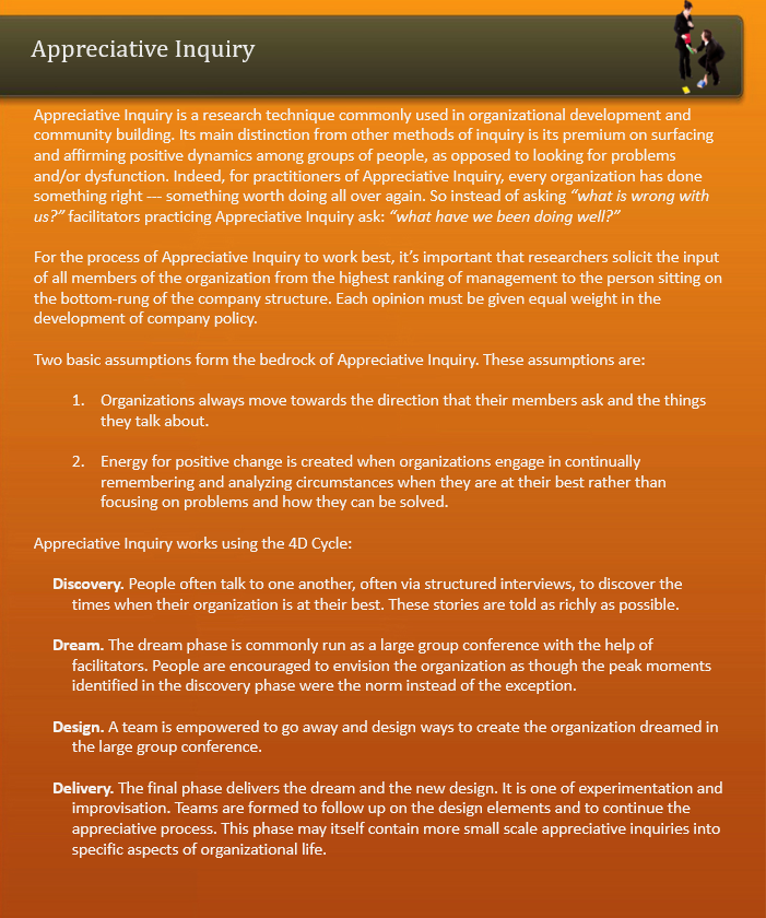 Appreciative Inquiry - FreshSkills
