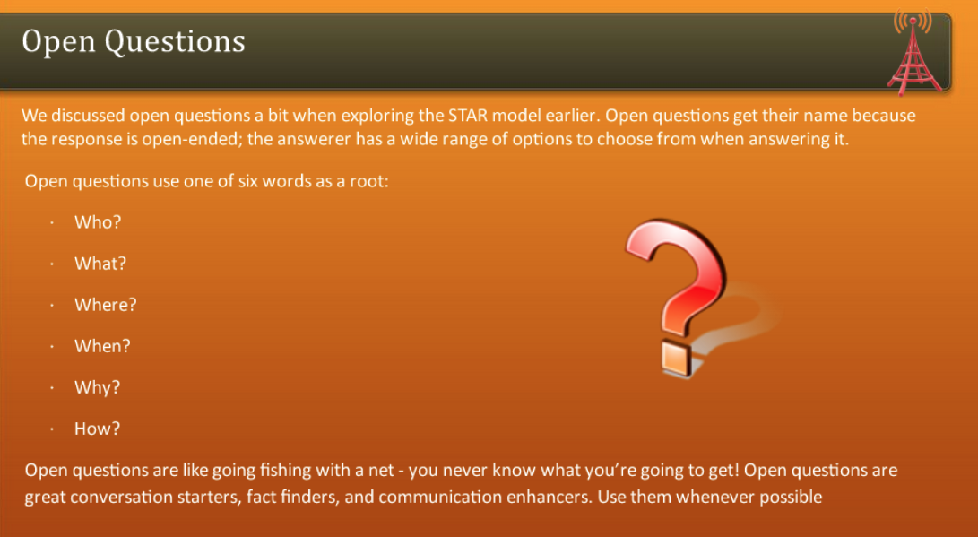 Open Questions - FreshSkills