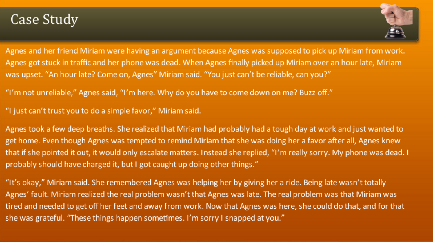 Case Study: Module 5 - Handling a Difficult Customer - FreshSkills