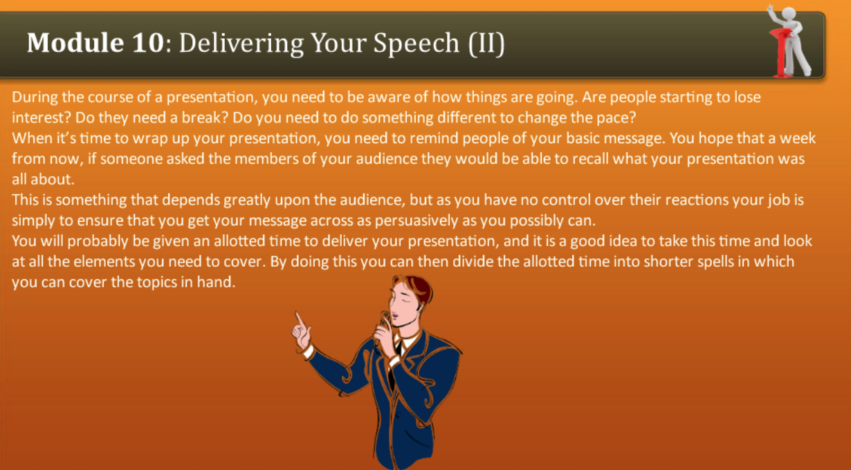 Delivering Your Speech (II) - FreshSkills