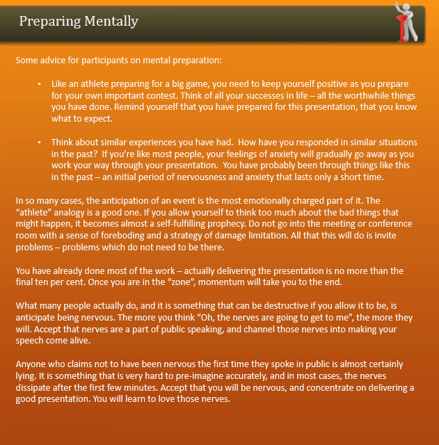 Preparing Mentally - FreshSkills