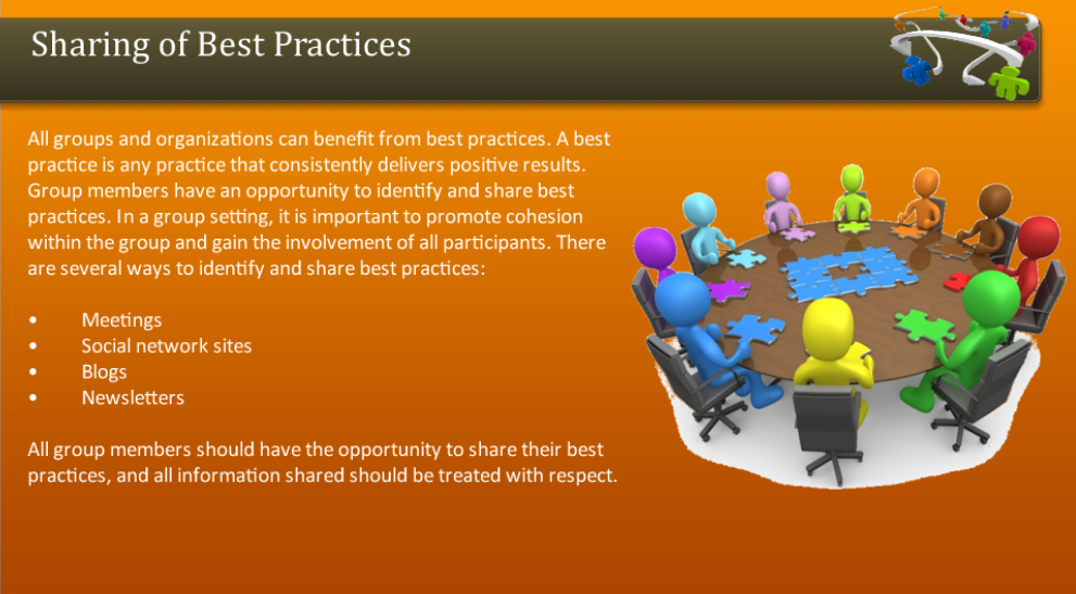 Sharing of Best Practices - FreshSkills