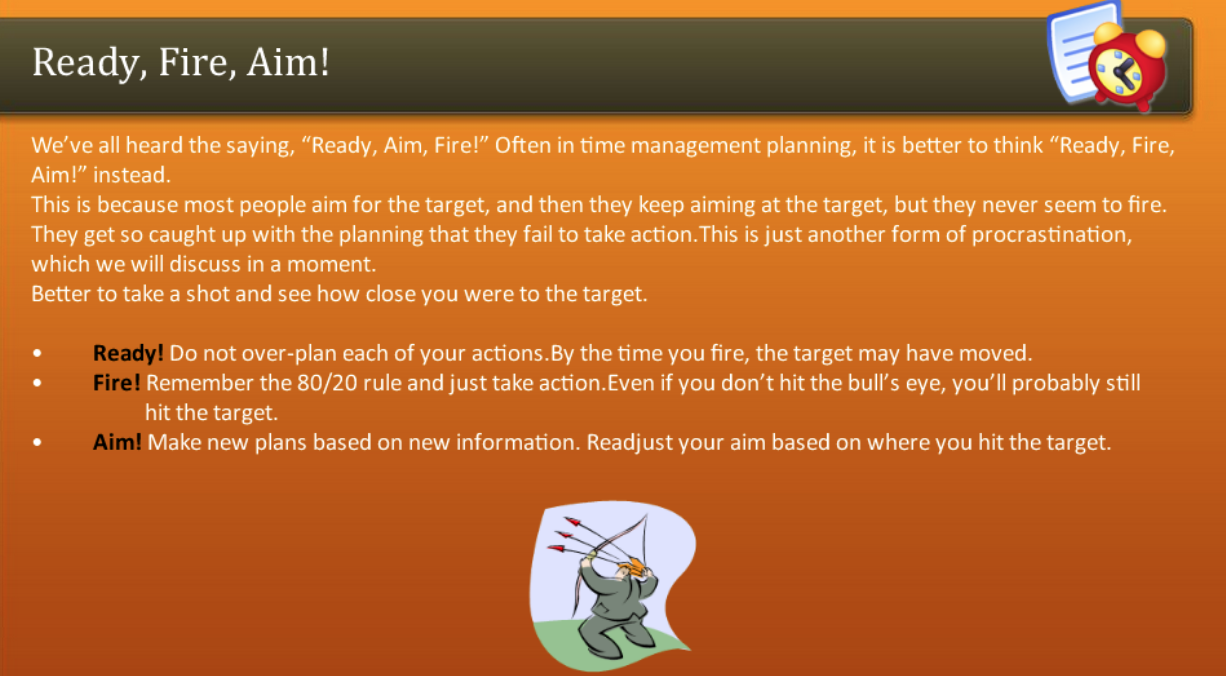 Ready, Fire, Aim - FreshSkills