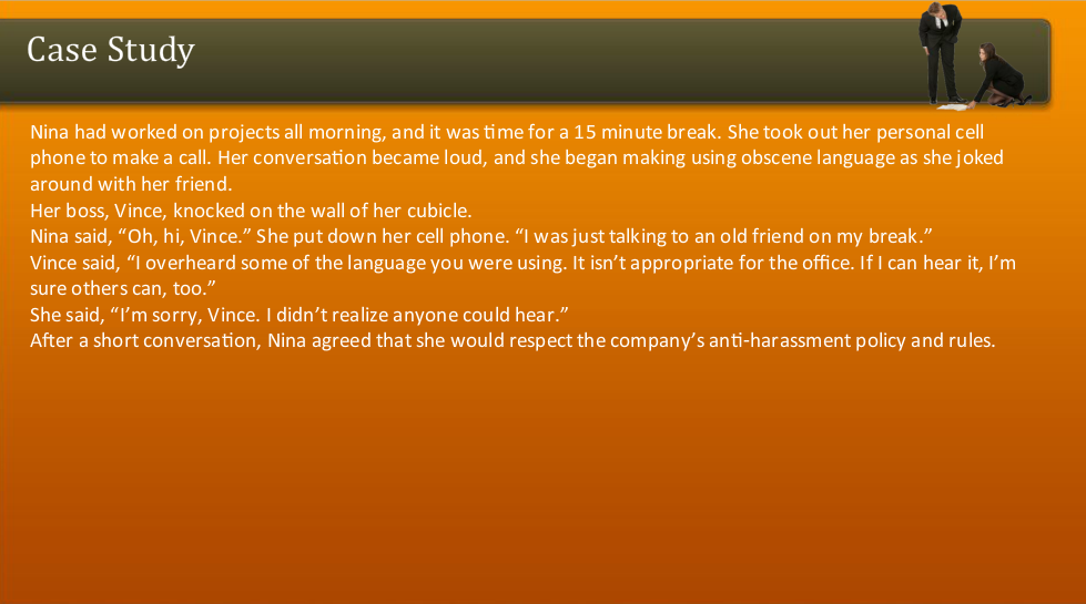 Case Study: Module 2 - Workplace Harassment - FreshSkills